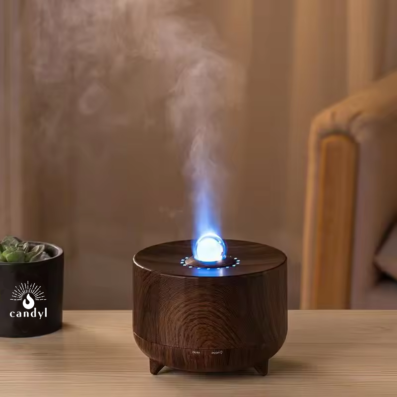 Candyl Oracle Crystal Ball Flame Essential Oil Diffuser: Black – Mudpie ...